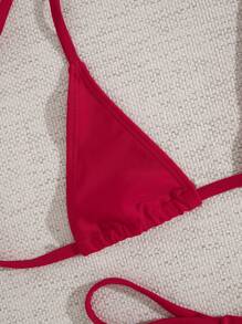 Swim SXY Conjunto de bikini de triángulo micro con anudado sexy, nuevo ...