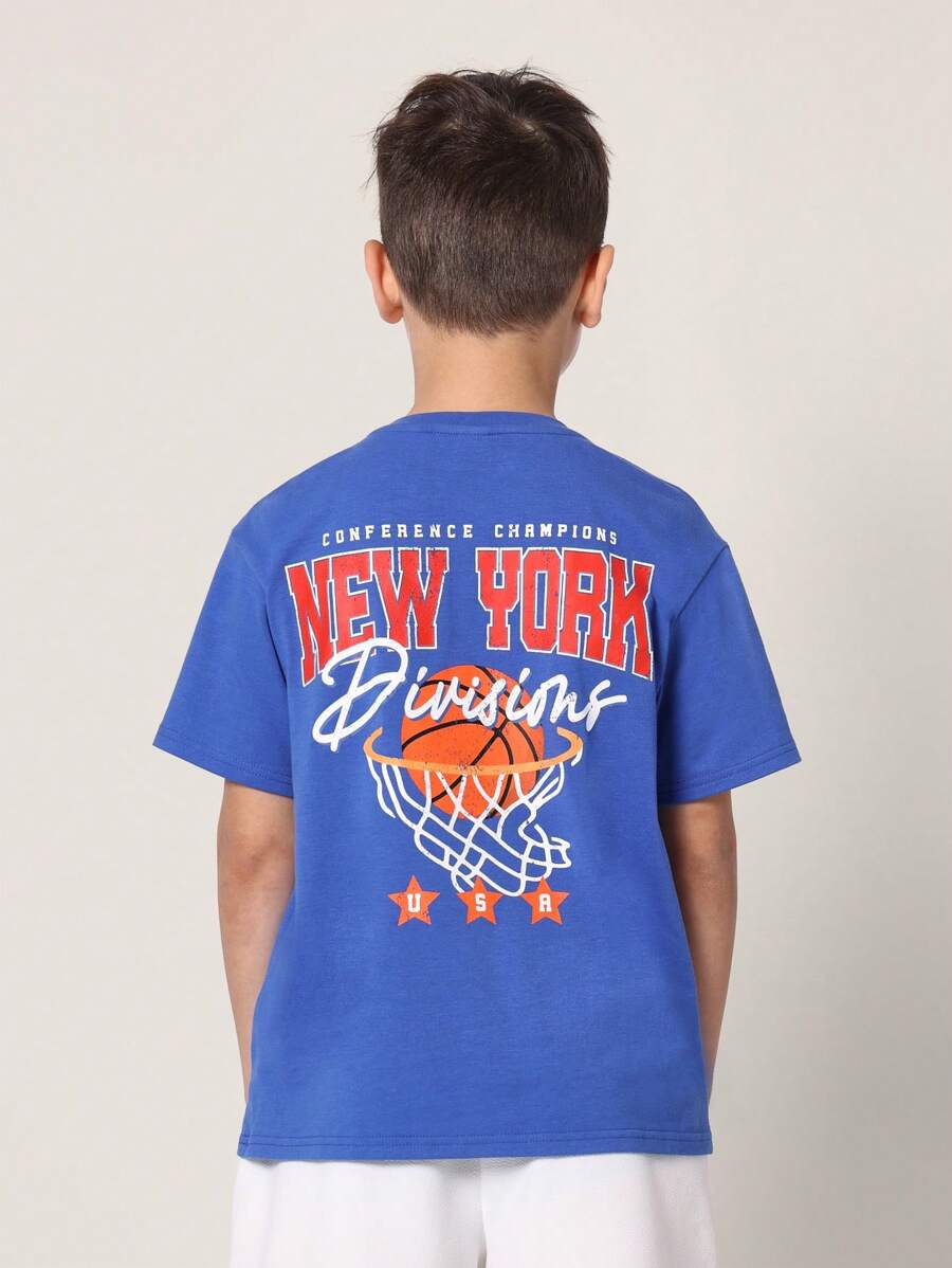 SUMWON Future Champions Basketball T-Shirt Youth Boys Sports Athletic ...