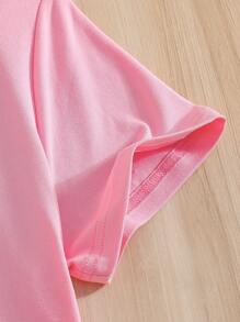 Tween Girls' 3D Sequin 'My 10th Birthday' Graphic Round Neck Pink T-Shirt Clothes For Girls 10 ...