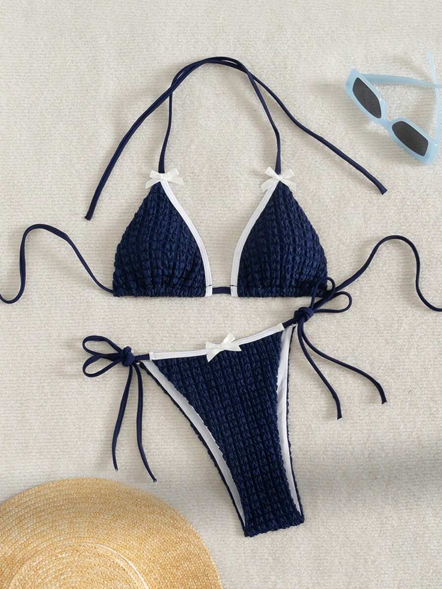 Swim Vcay Women's New Pattern Woven Fabric Spaghetti Strap Halter Top ...