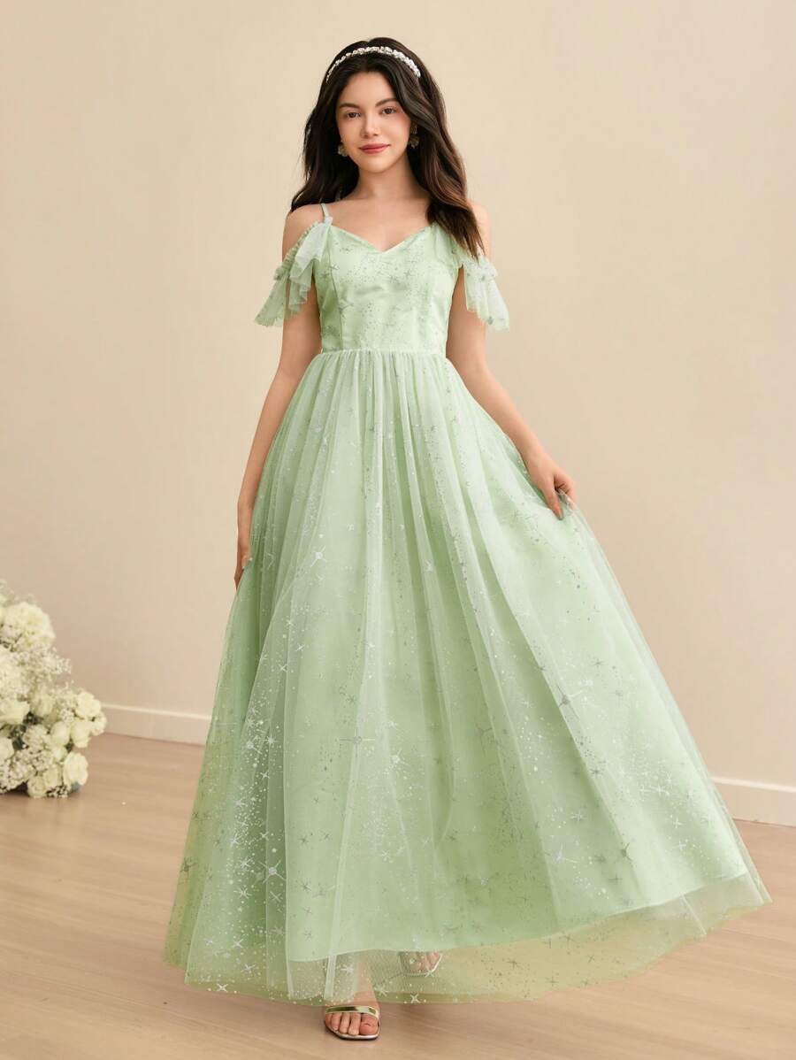 SHEIN Elegante Blumen-Kommunions-/Abschluss-/Hochzeitsparty-Kleider für ...