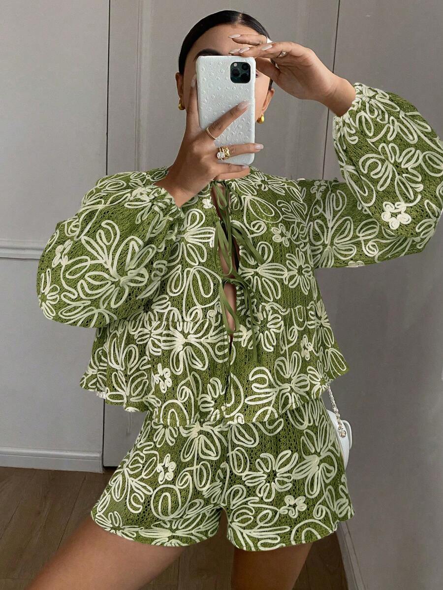 SHEIN Frenchy Conjunto de 2 piezas para mujer con estilo de vacaciones ...