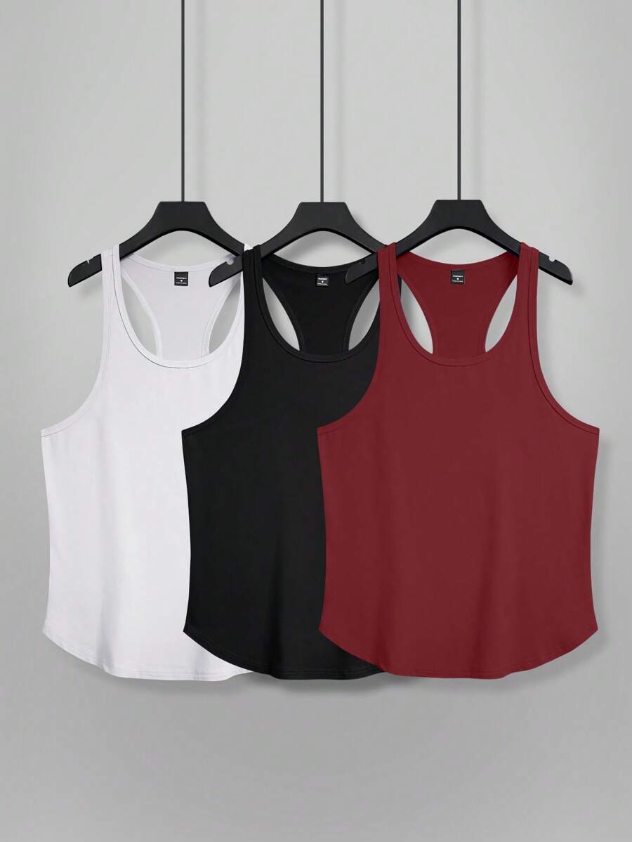 Manfinity Homme Men's Casual Solid Color Tank Top Workout Tops , Basic ...