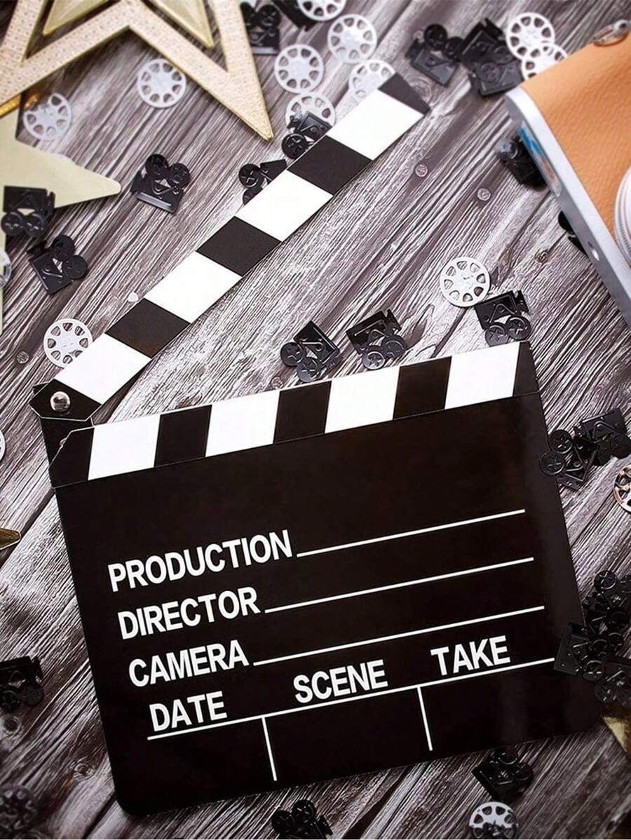 SHEIN 5 Pieces Movie Film Clap Board,Movie Clapboard Cardboard Movie ...
