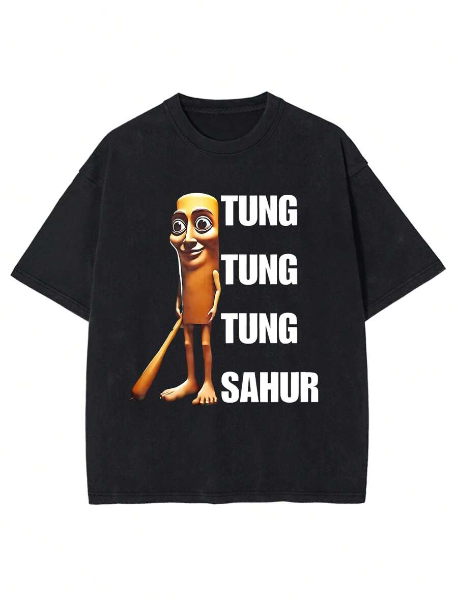 Manfinity Dauomo Tung Tung Tung Sahur Funny Baseball Bat Graphic T ...