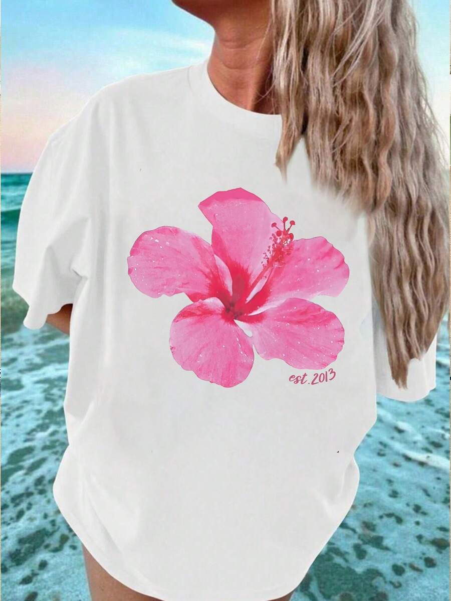 GraphicGems Teens' Girl Casual Creative Floral Pattern Printed Short ...