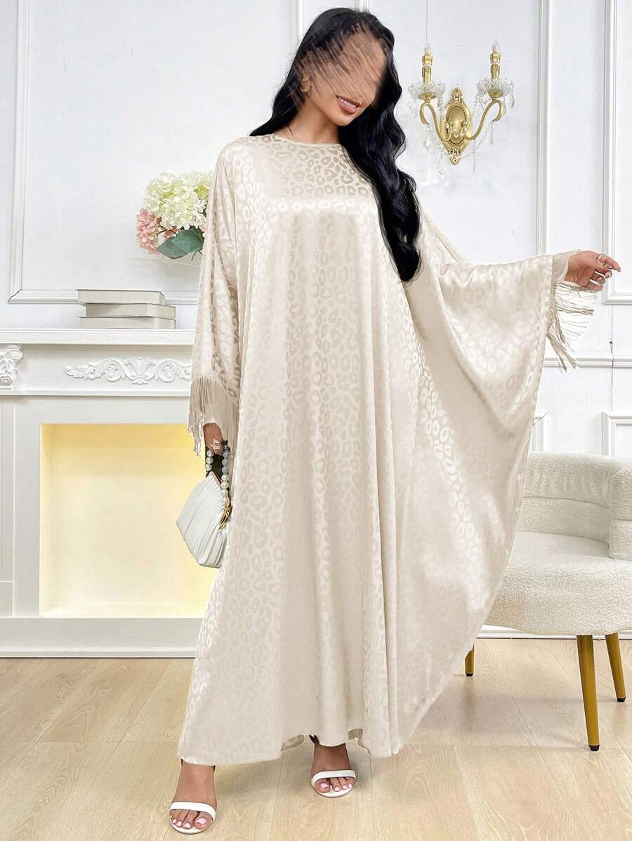 Al Najma Women's Leopard Print Tunic & Arabic Traditional Maxi Dress ...