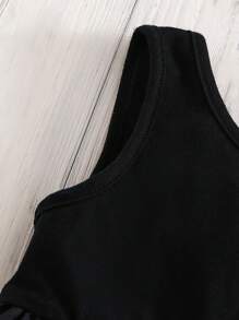 SHEIN Vestido informal, sencillo y cómodo sin mangas con espalda ...