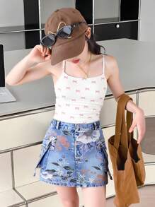 Denimly Tween Girl Versatile Personalized Fashion Streetwear Multi ...