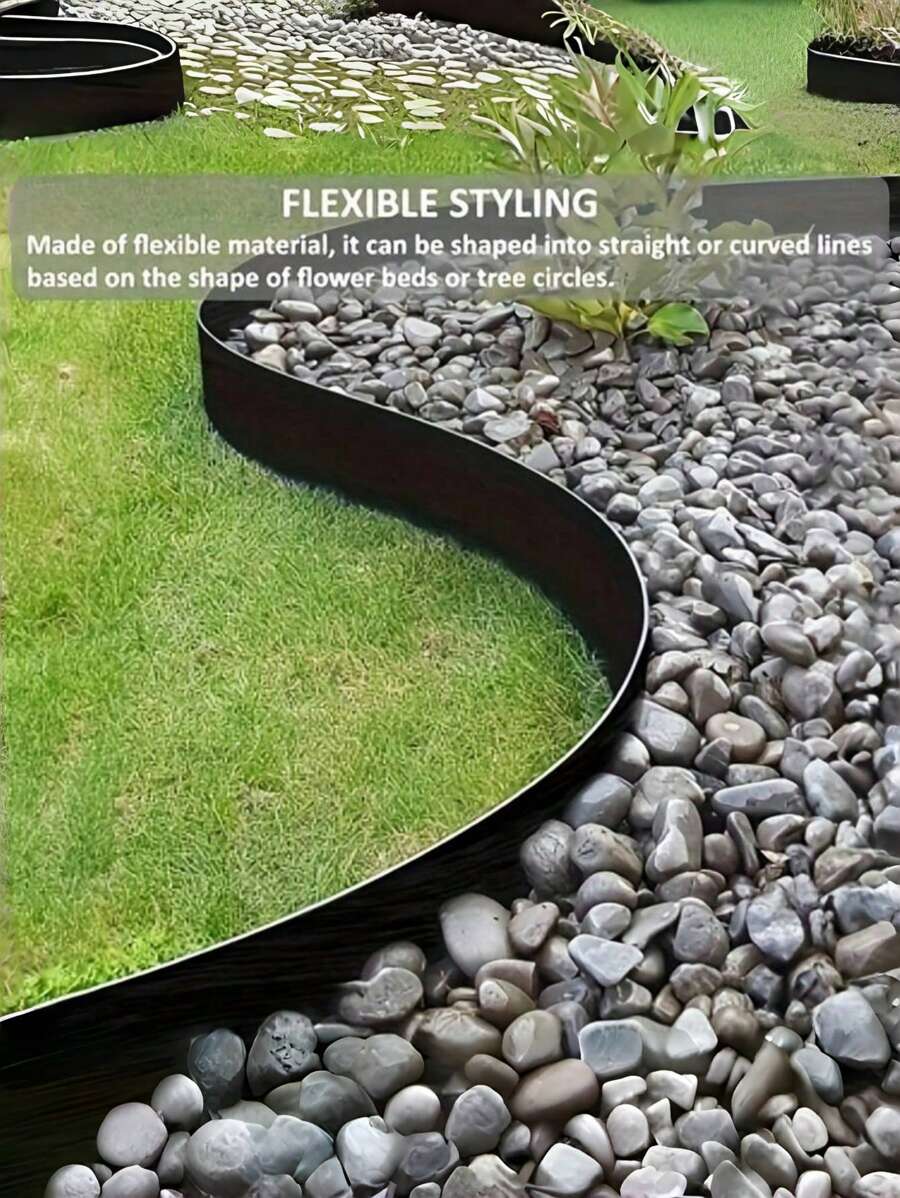 10m The Easy-To-Install Pe Plastic Garden Boundary Kit And Stable ...