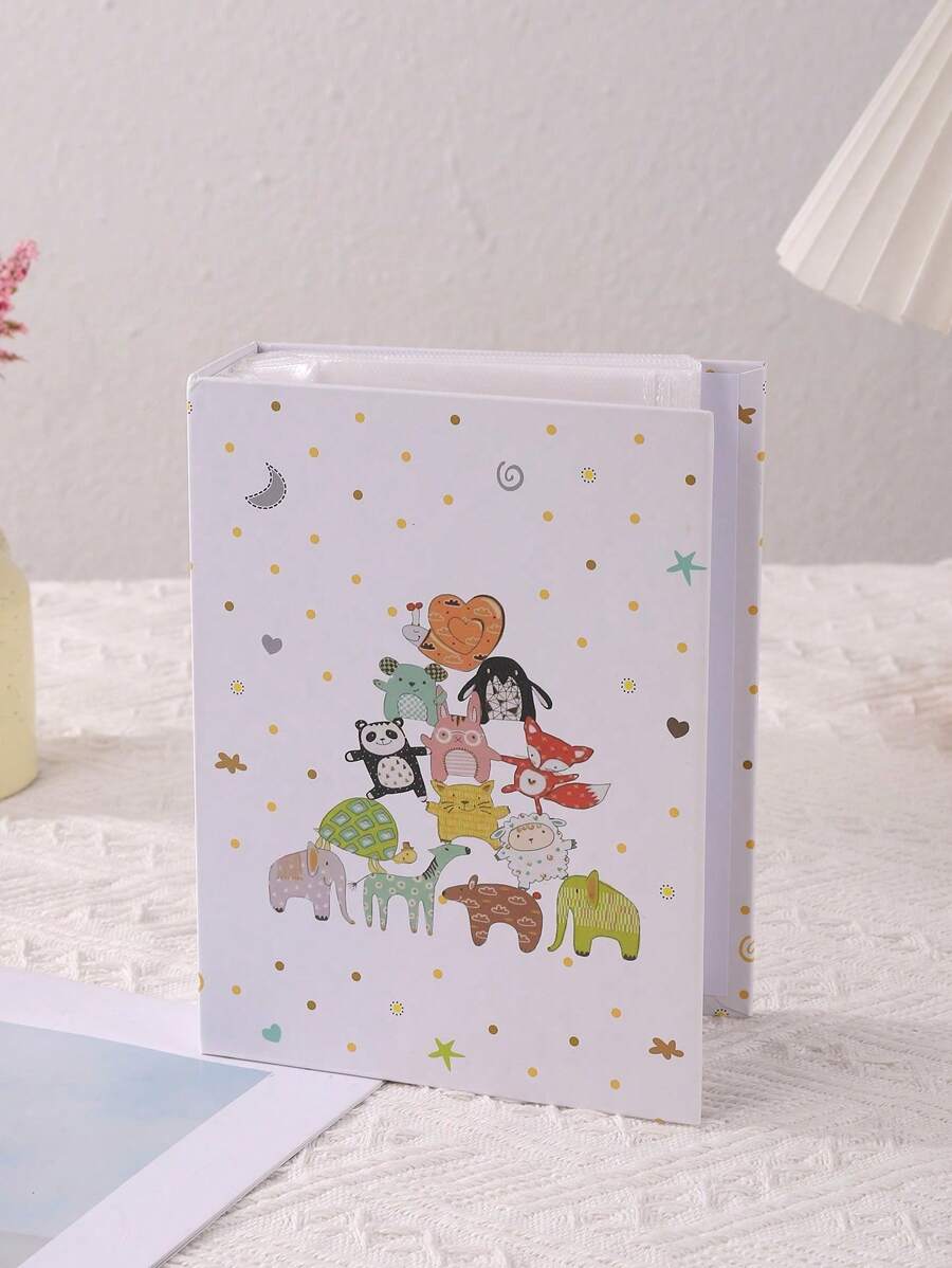 SHEIN Album fotografico con inserto da 4R 6 pollici, 100 fogli, con copertina a tema cartoni ...