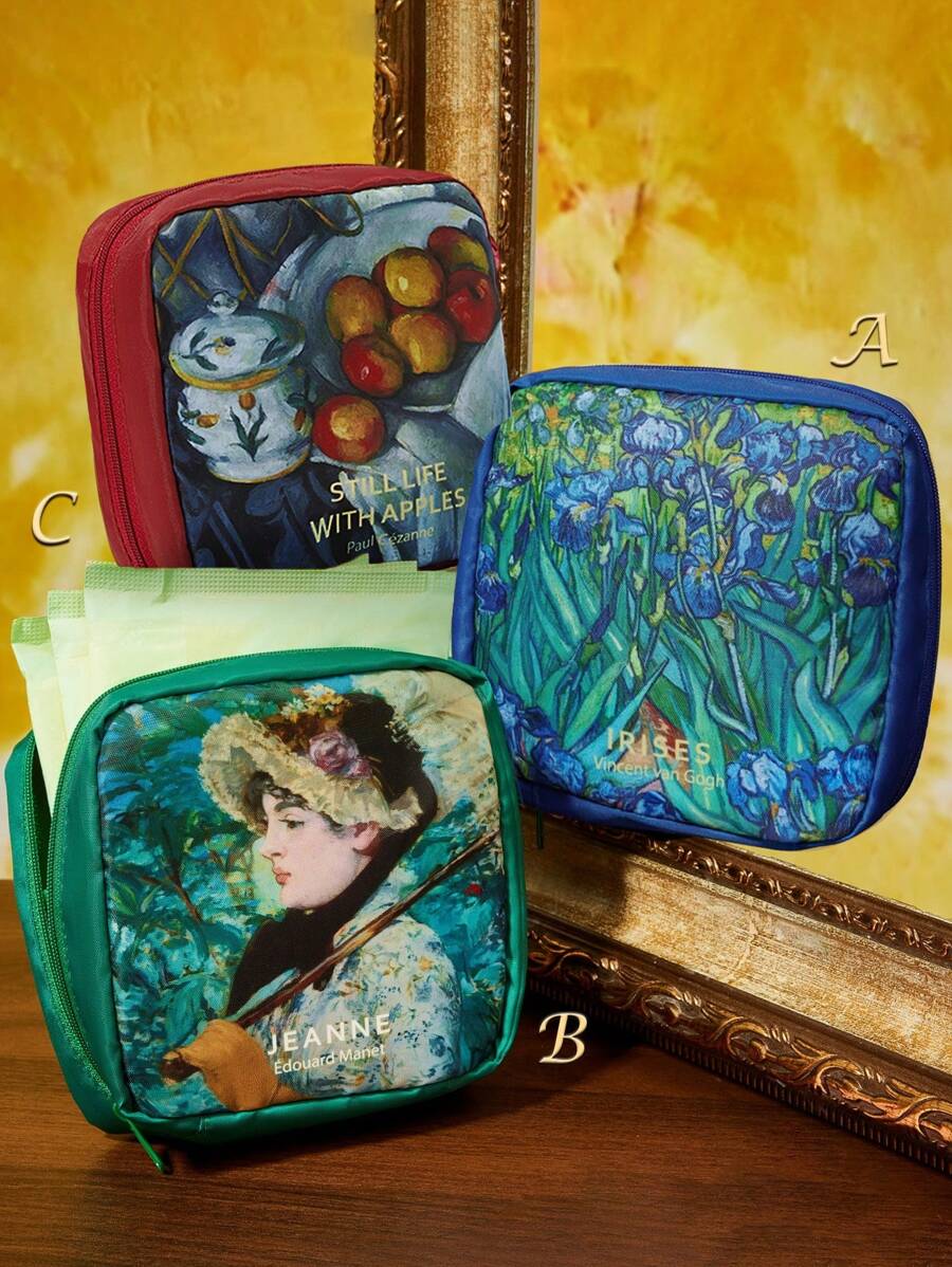 SHEIN Touch of Art 1pc Artist Print Storage Bag, Can Be Used As ...
