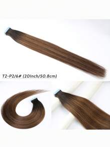 20pcs 50g Tape In Hair Extension, 100% Human Hair Extension For Salon ...