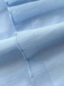 Elamini Set de 2 piezas de conjunto de top y falda de textura arrugada ...