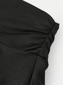 SHEIN Girlism Tween Girls Y2K Streetwear Cropped Ruched Irregular Hem ...