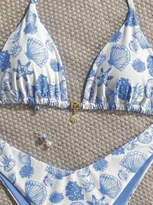 Swim Mod 2pcs/Set Summer Holiday Random Metallic Golden Shell Decor ...