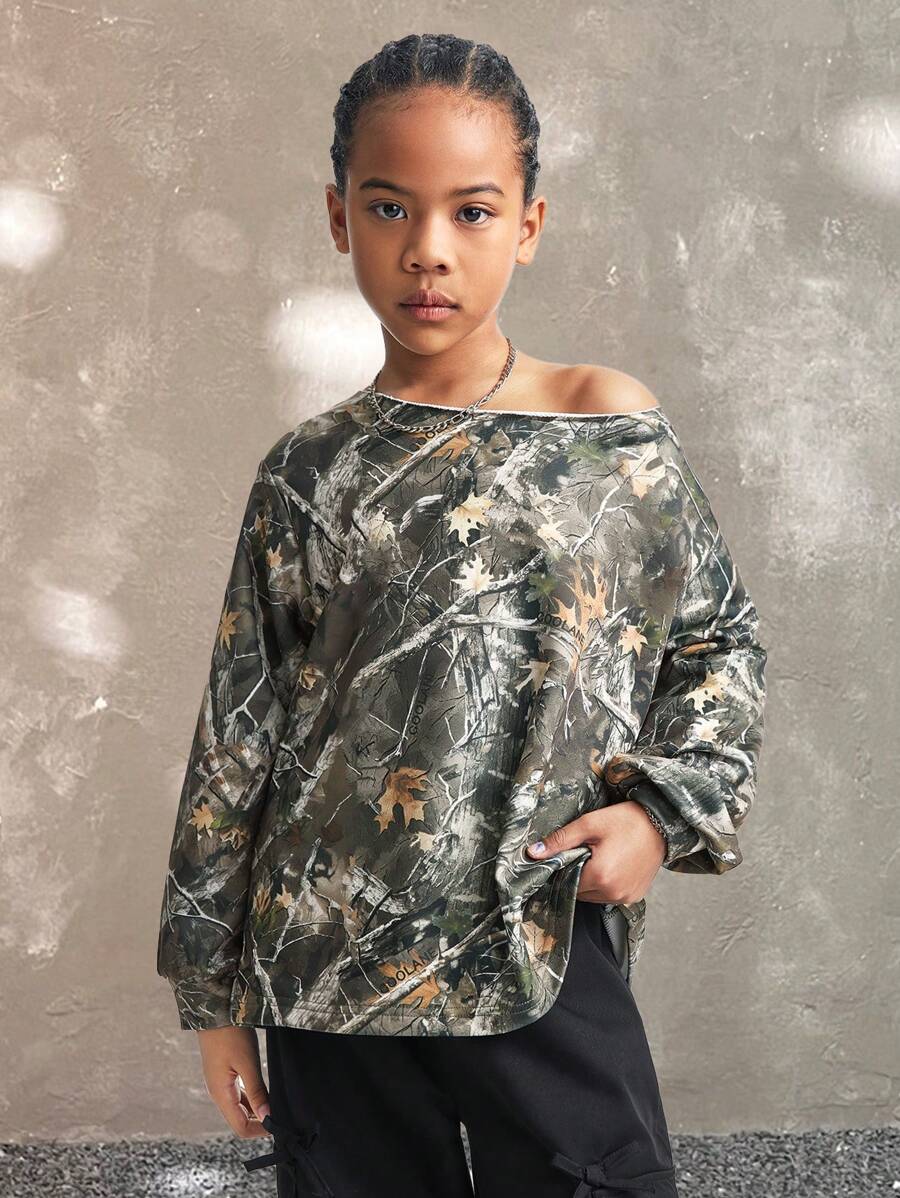 Coolane Kids Tween Girls Spring/Summer Y2K Graphics Stretchy Off The ...