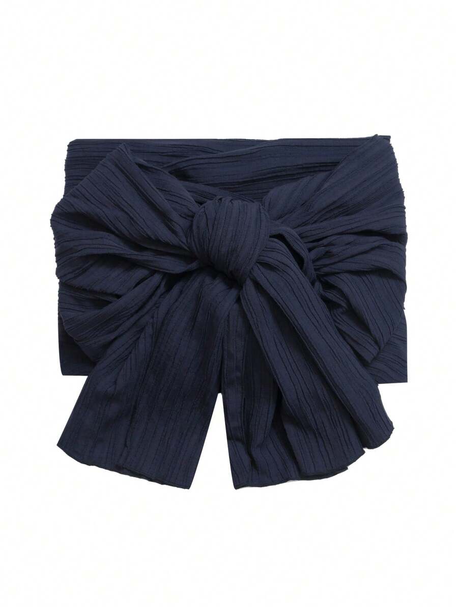 Irokai Bata con cinturón y acento de moño de unicolor | Moda de Mujer ...