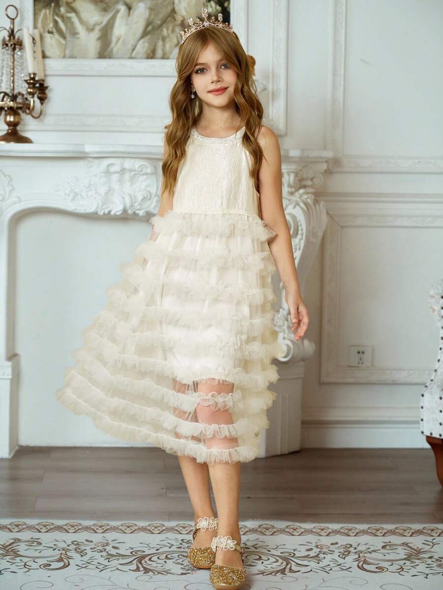 Hapijoa Girls Large Tween Girl Sleeveless Halter Dress, Summer | SHEIN USA
