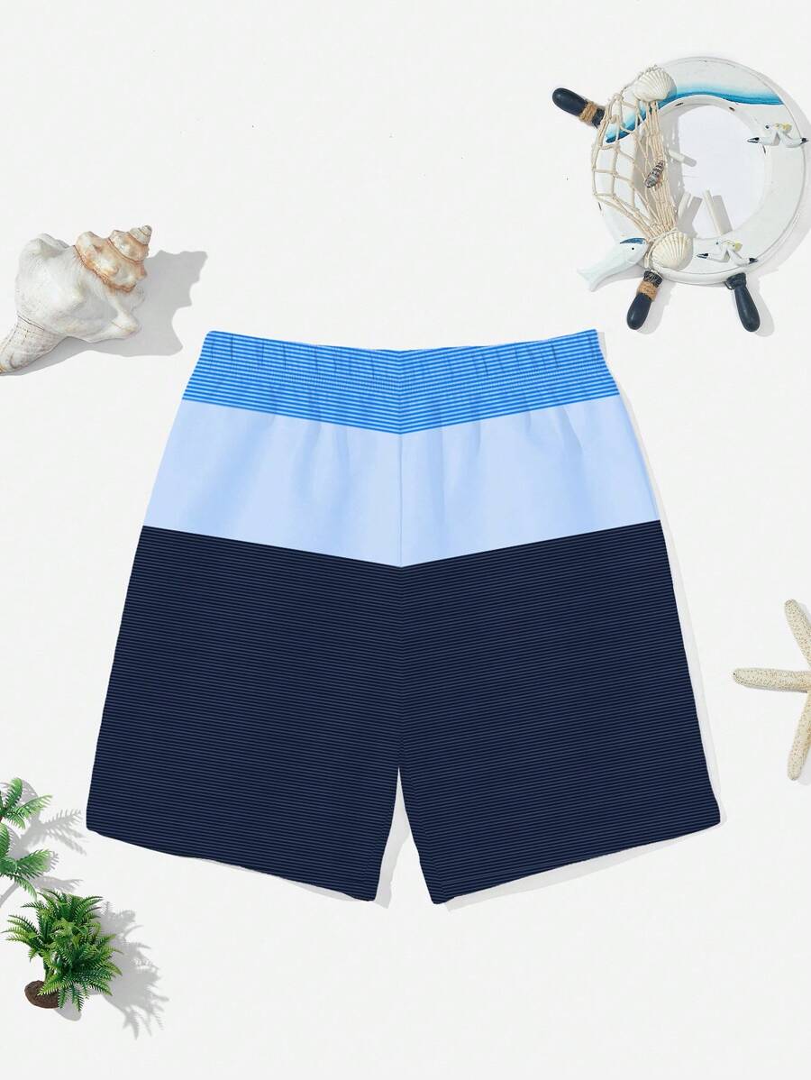 Sunga Casual e Folgada para Adolescentes, Short de Praia Leve com ...