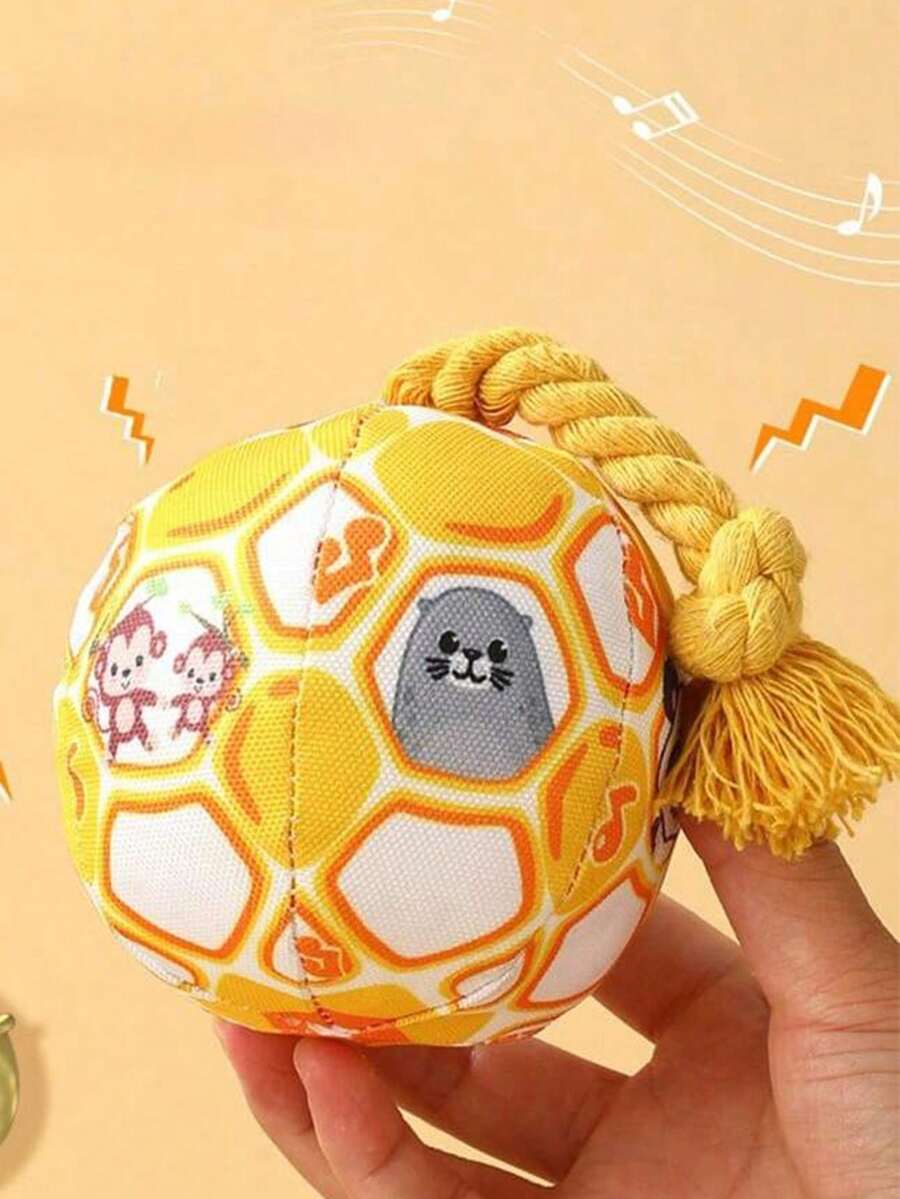 SHEIN Plush Squeaky Interactive Dog Toy Ball, Chew Smell Detection For ...