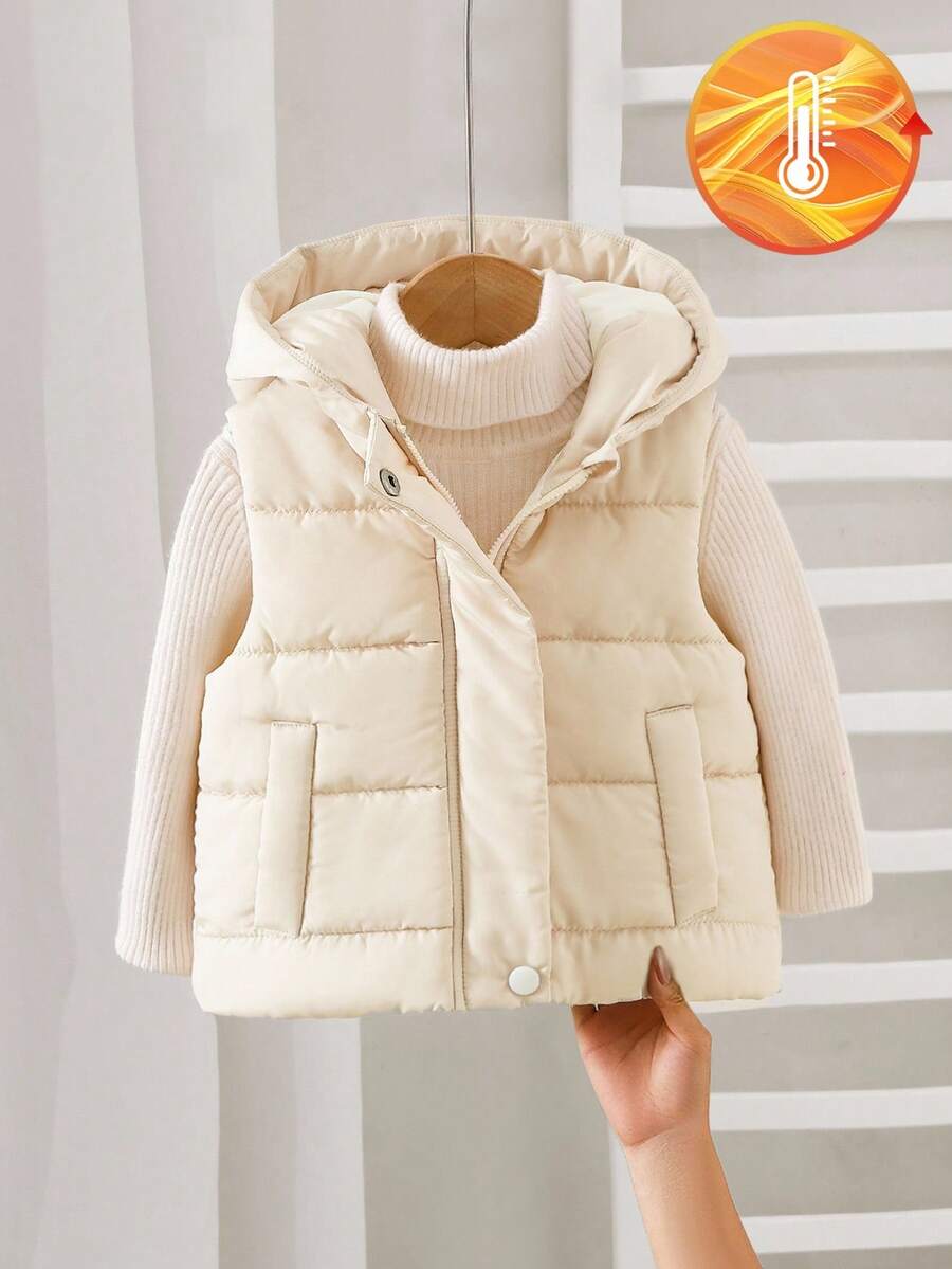SHEIN Playful Pals Baby Girl Winter Clothes Baby Girls' Hooded Padded ...