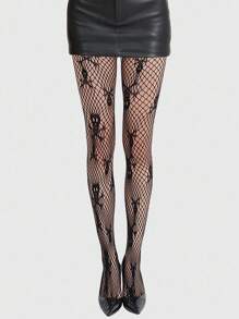ROMWE Goth 2 Pairs Spider & Spider Web With Skeleton Pattern Fishnet Tights for Sale Australia ...