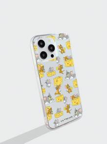 TOM & JERRY X SHEIN Cheese Cartoon Graphic Transparent Clear Phone Case ...