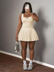 Slaydiva Beige,Summer,Casual,Bussines,School,Back-To-School Women Mini ...