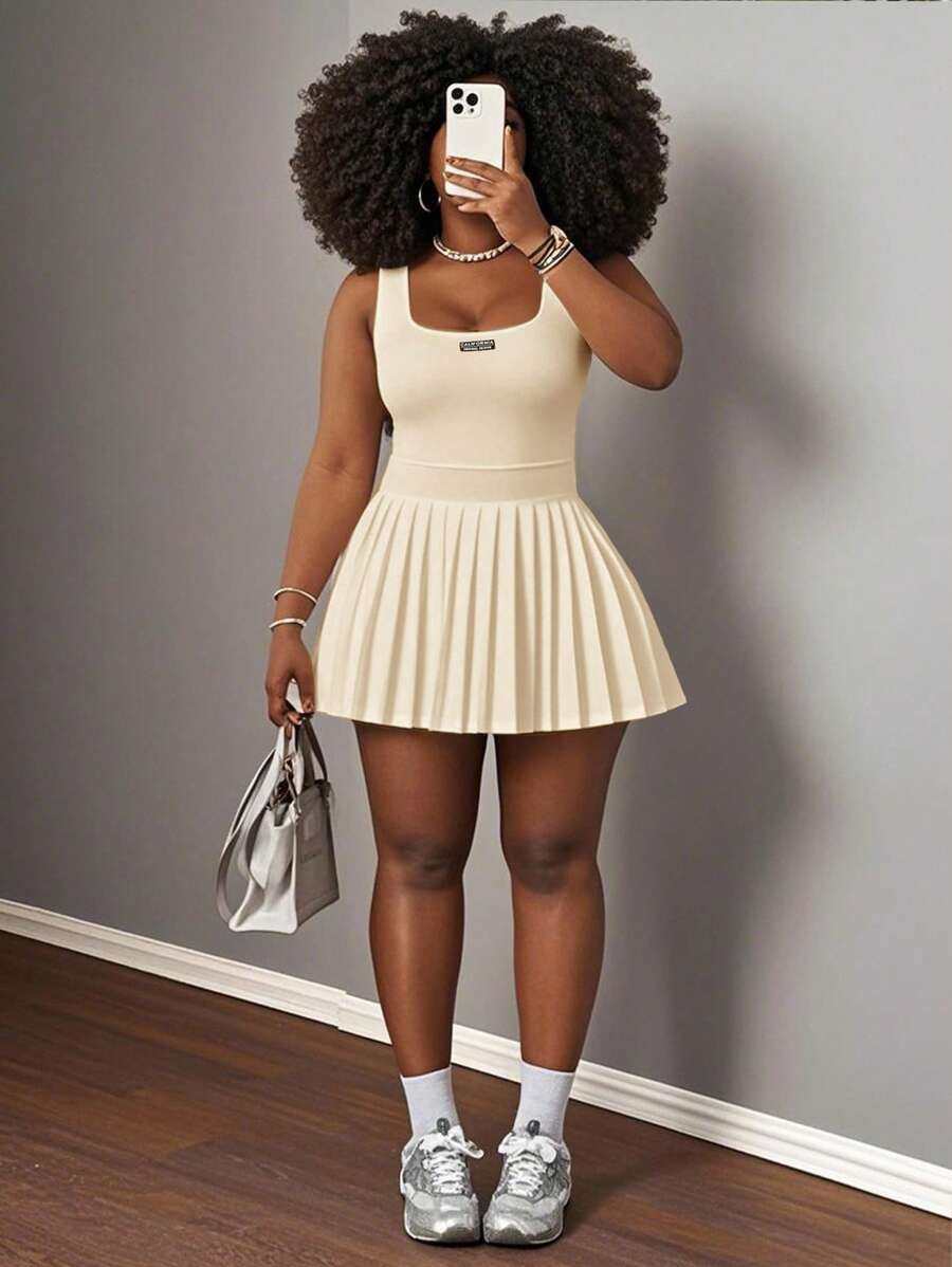 Slaydiva Beige,Summer,Casual,Bussines,School,Back-To-School Women Mini ...