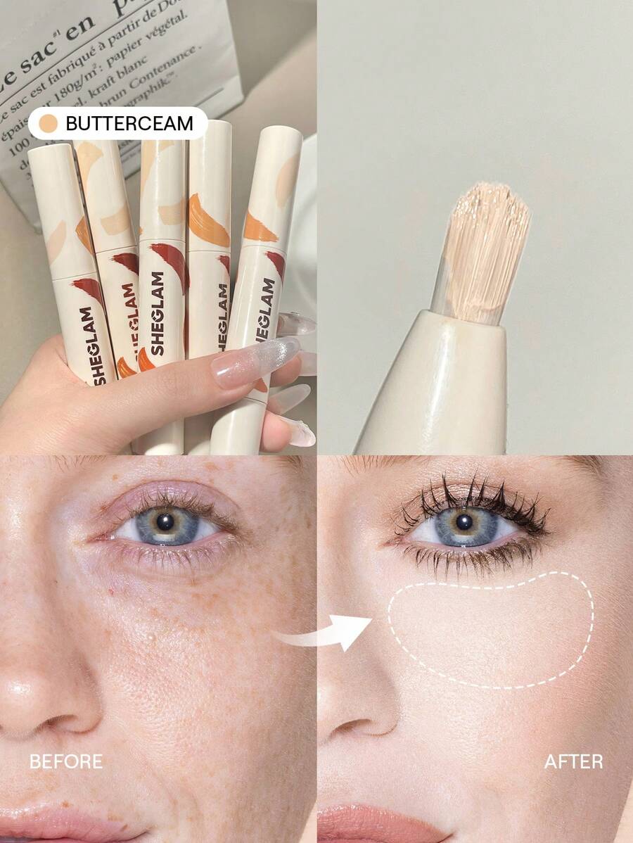 SHEGLAM Perfect Skin High Coverage Concealer-Buttercream 20 Shades ...