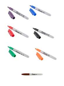 1/2/3/6/12pcs Sharpie Permanent Markers Fine Point Black 12 Pack ...