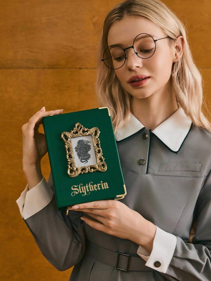 HARRY POTTER X SHEIN Bolso de hombro con caja con estampado de lámina ...