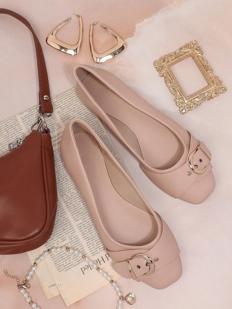 Ladies' Pink Versatile Flat Shoes | SHEIN USA