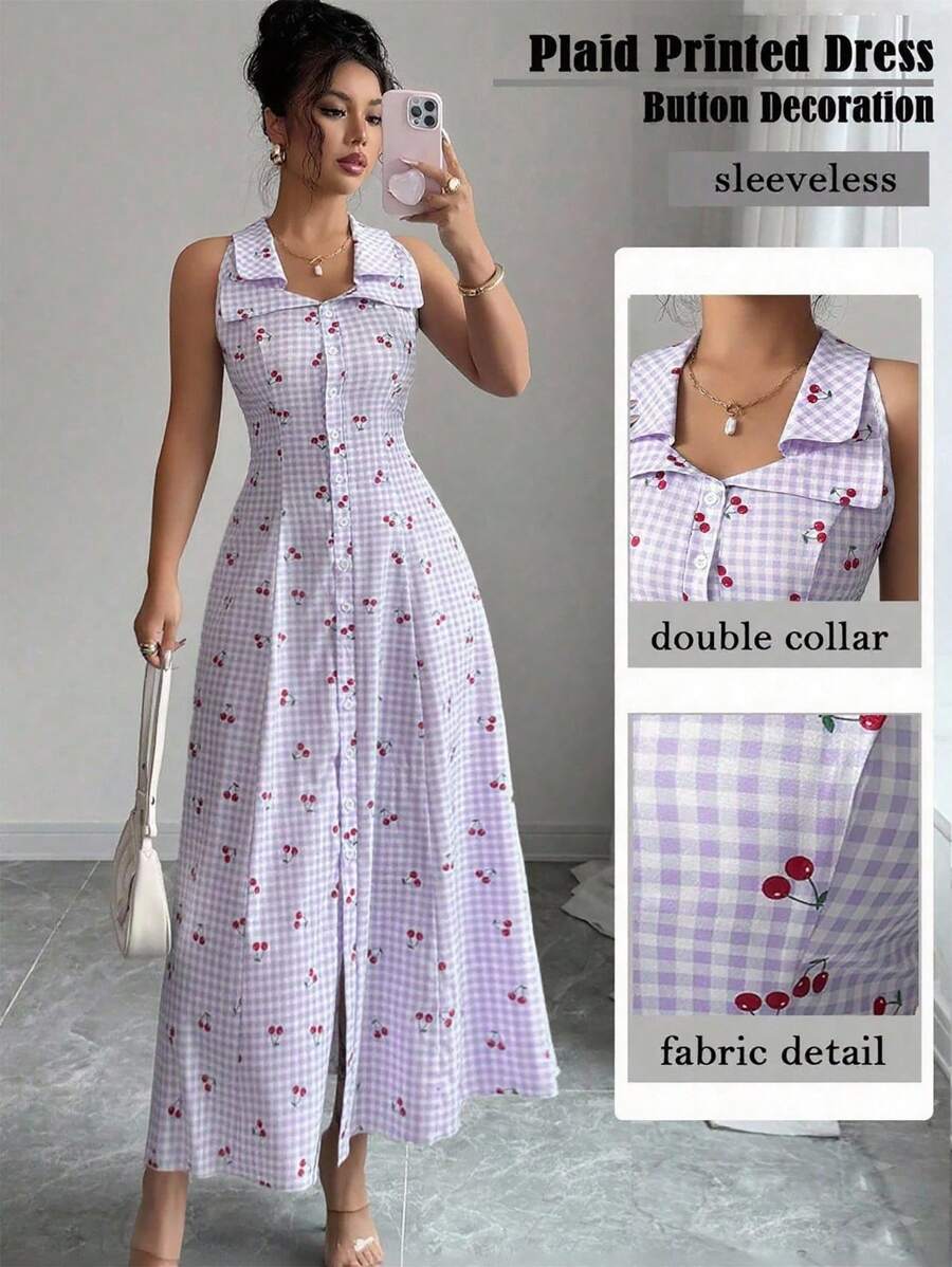 Elenzga Sleeveless Striped Bohemian Summer Vacation Dress With Unique ...