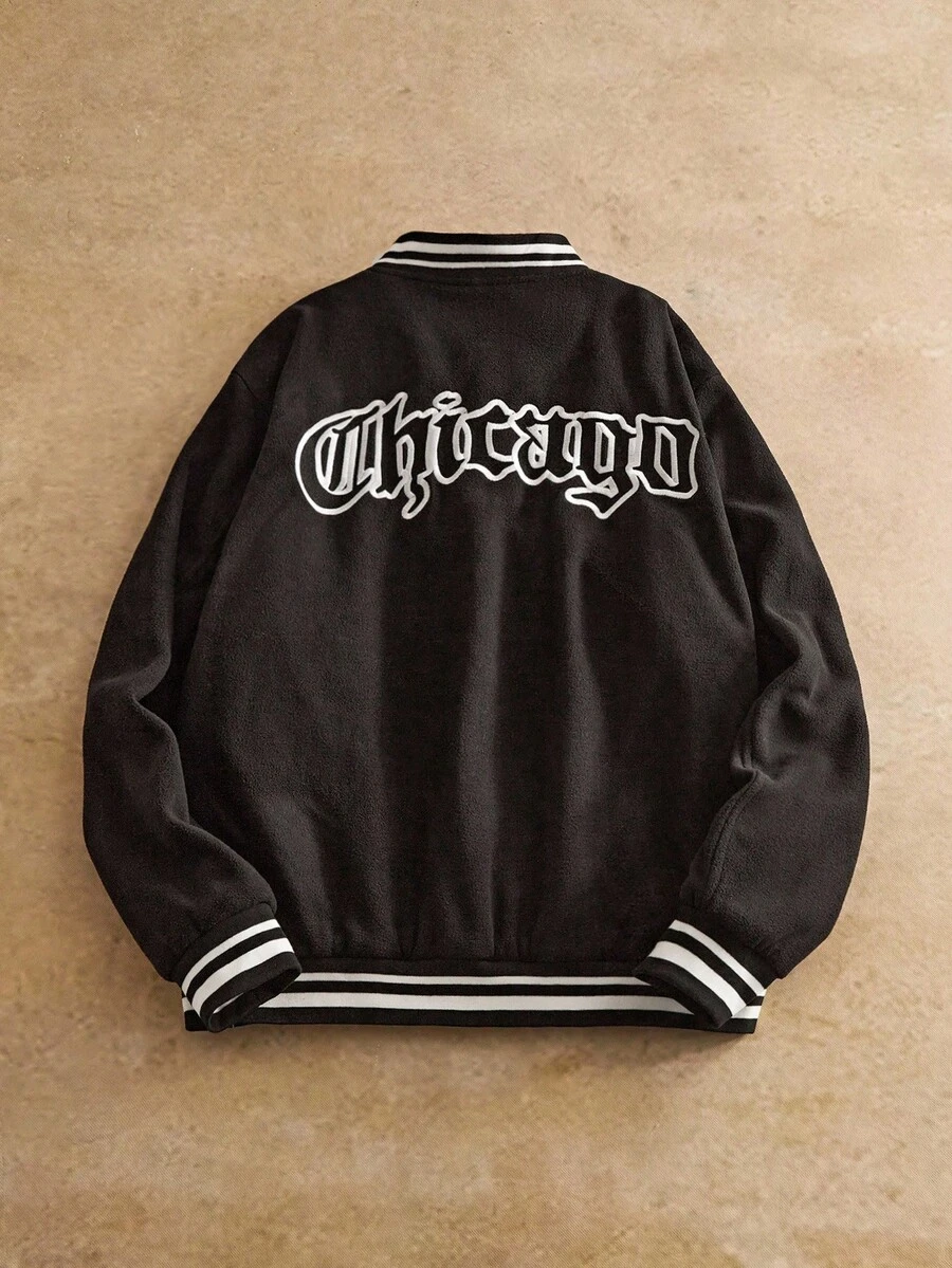 Manfinity NXTstreet Men's Casual Fleece Letter Embroidered Baseball ...