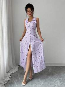 Elenzga Sleeveless Striped Bohemian Summer Vacation Dress With Unique ...