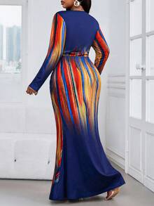 SHEIN Lady Spring, Summer, Autumn And Winter Plus Size V-Neck Long ...