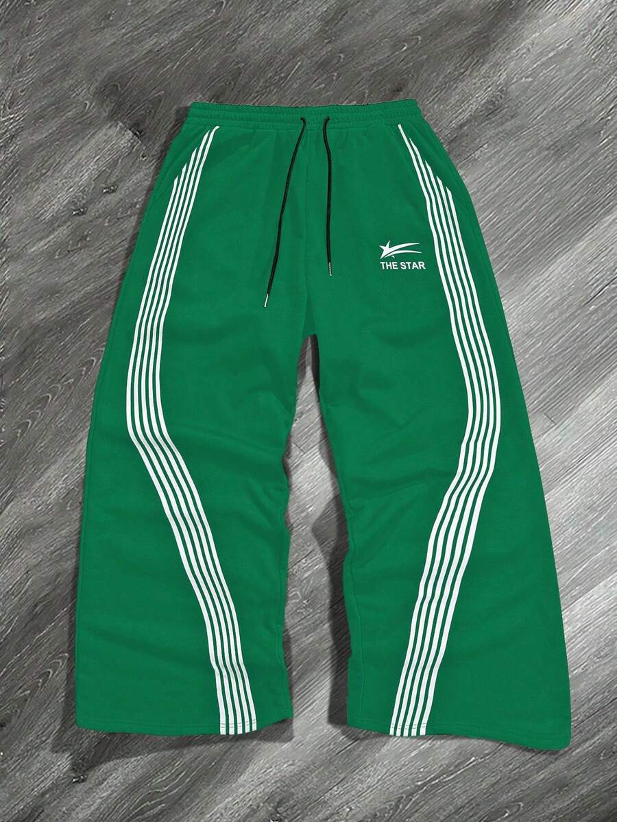 Manfinity Campus Court Aesthetic Post--Men Loose Fit Slogan Graphic ...