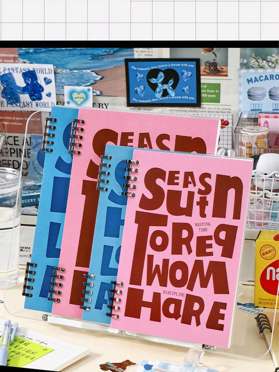 SHEIN 1PC B5 A5 Spiral Notebook Detachable Waterproof Lined Paper ...