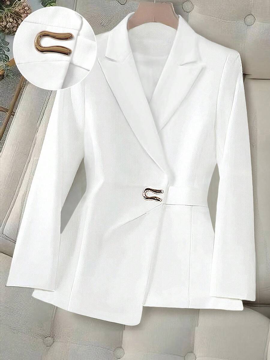 GlowEve CURVE Plus Size Solid Color Formal Blazer Jacket Fall Cloth For ...