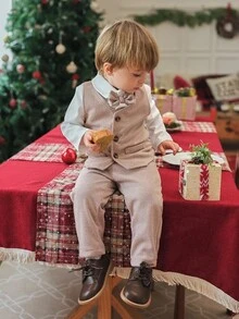 Souflis Souflis 2025 Baby Boy Elegant 2 In 1 Set, Includes Collared ...