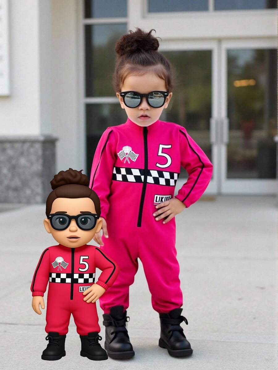 Baby Girl/Boy Race Car Driver Cosplay Outfit, Soft & Comfortable ...