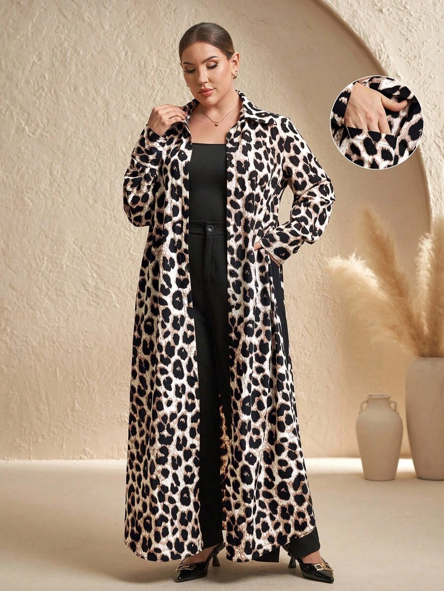 SHEIN Clasi Plus Size Women Casual Shirt Collar Button Down Maxi Dress ...
