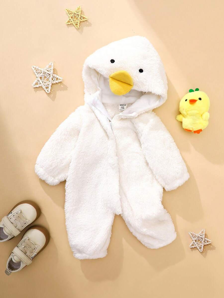 Perso Play Newborn Baby Cute Duck Shaped Outfit, 3D Embroidered Duck ...