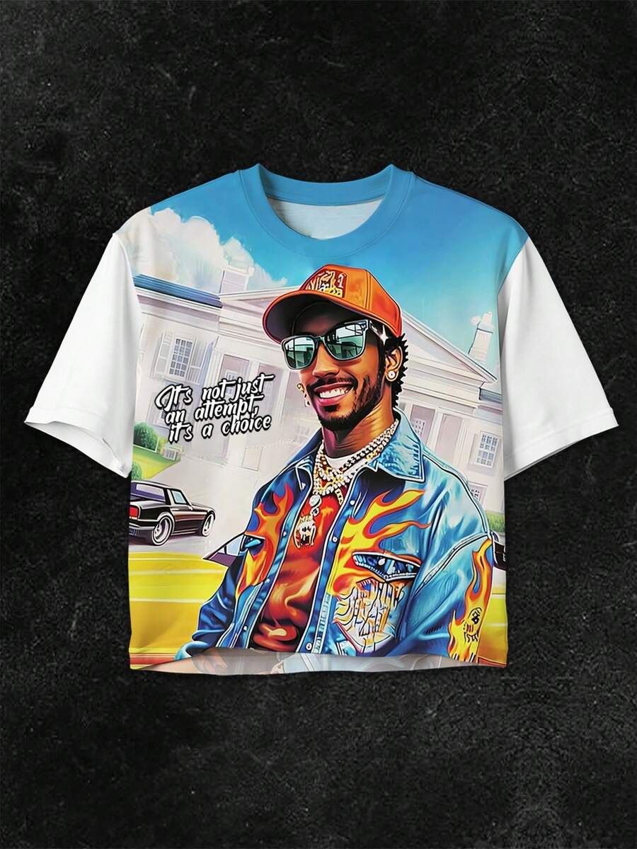 Manfinity EMRG Men's New Fall Fashion Vintage Cartoon Character Printed ...