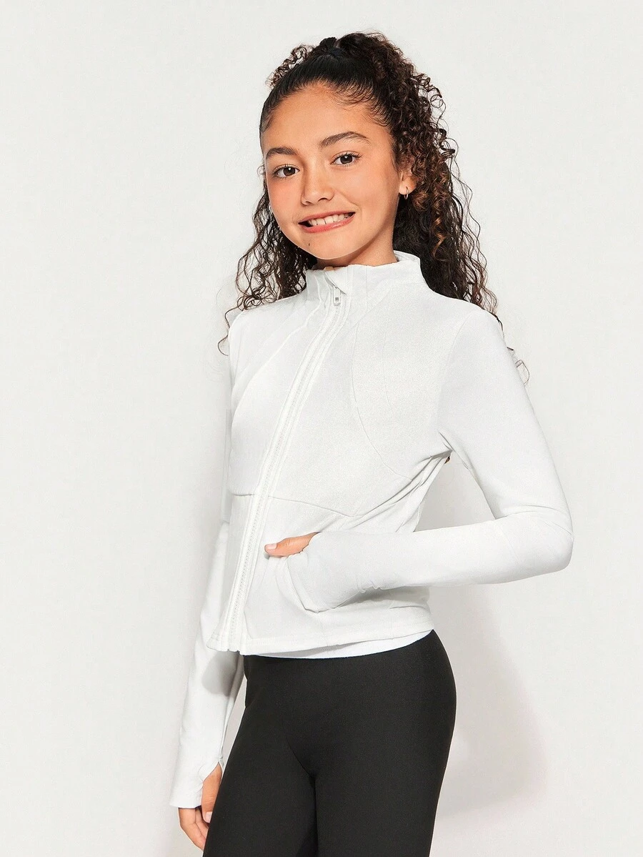 Radiana Tween Girls' Lightweight Zipper Up Sports Jacket, Suitable For ...
