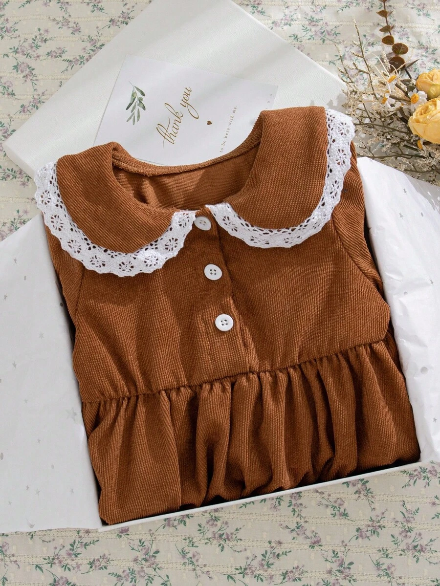 Souflis Souflis Vestido Retrô Francês Outono/Inverno 2025 de Manga ...