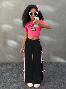 Coolane Kids Mädchen Tweens Frühling/Sommer Hose mit elastischem Bund ...