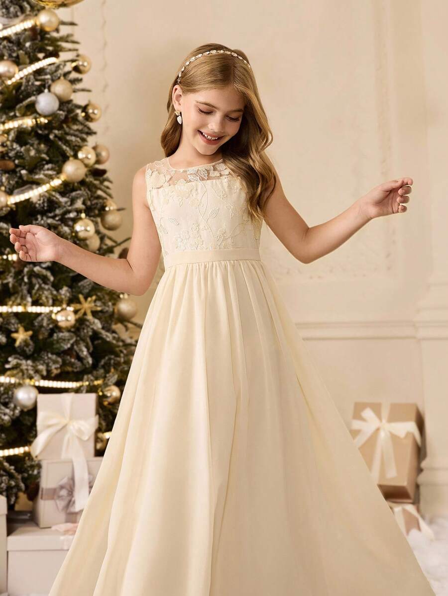 Elegant Flower Girl Wedding White Summer Dress,Graduation Ball ...